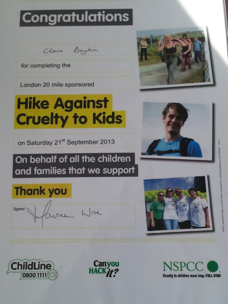Team Chemucation Walking for the NSPCC – 21 September 2013 ...